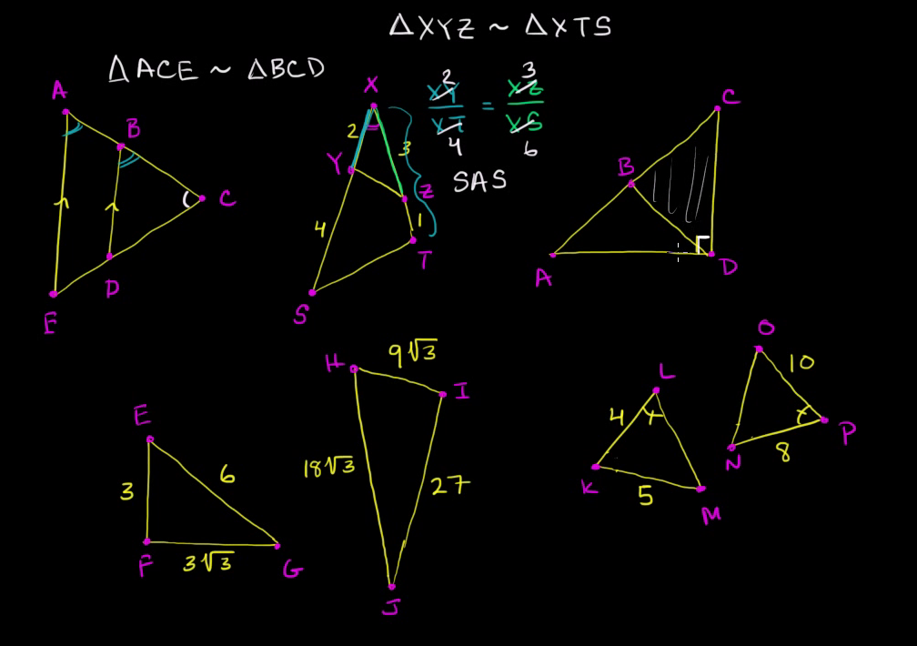 Propriétés des triangles semblables – LE BLOG L'ÉMISSAIRE